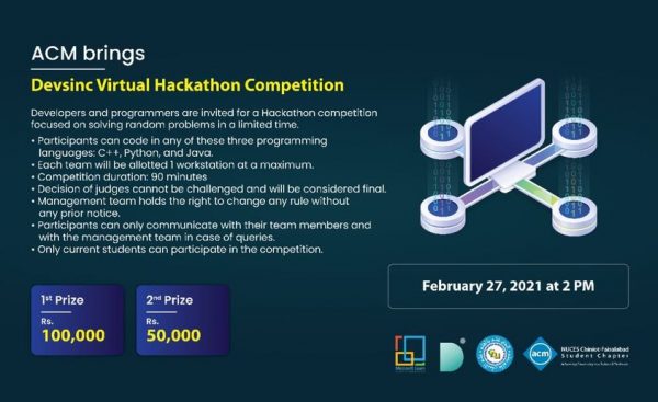 Devsinc Virtual Hackathon Competition – ACM