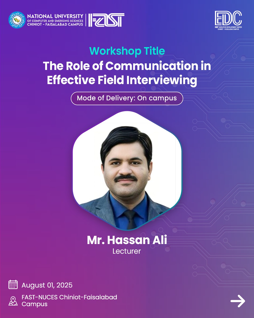 The Role of Communication in Effective Field Interviewing – FAST NUCES | CFD