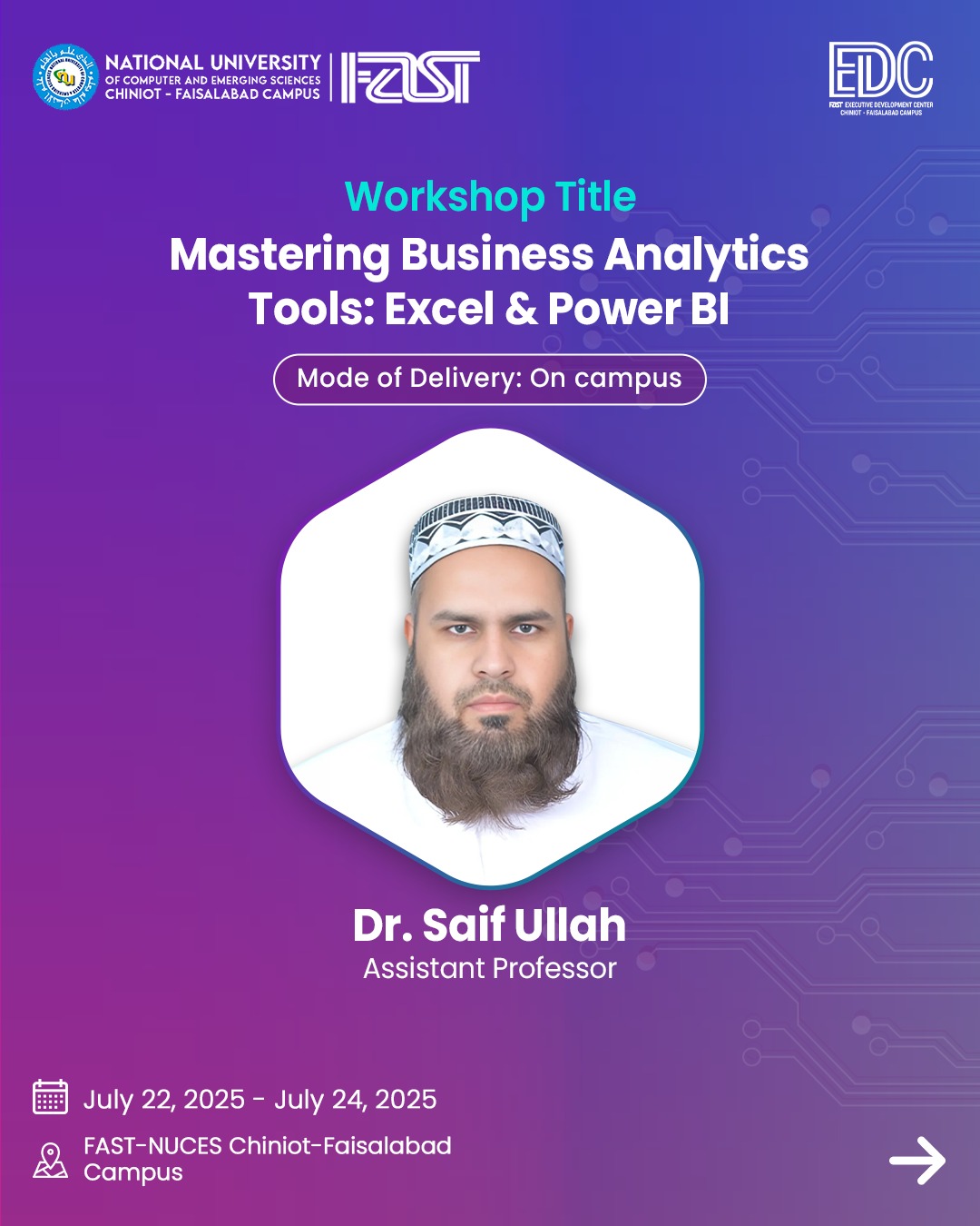 Mastering Business Analytics Tools: Excel & Power BI – FAST NUCES | CFD